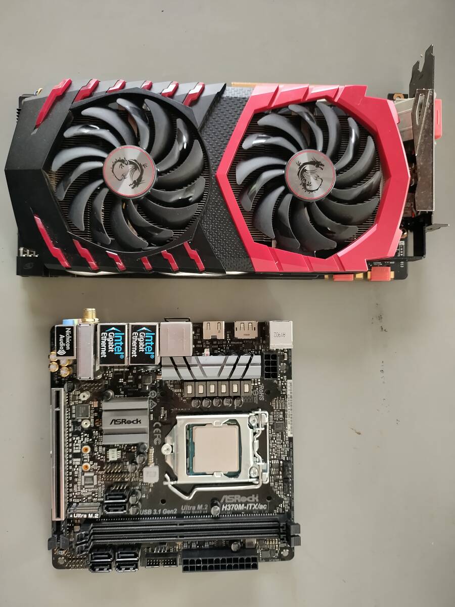 Yahoo!オークション - ASRock H370M-ITX/ac i5-9600k GTX1080 3点合わ...