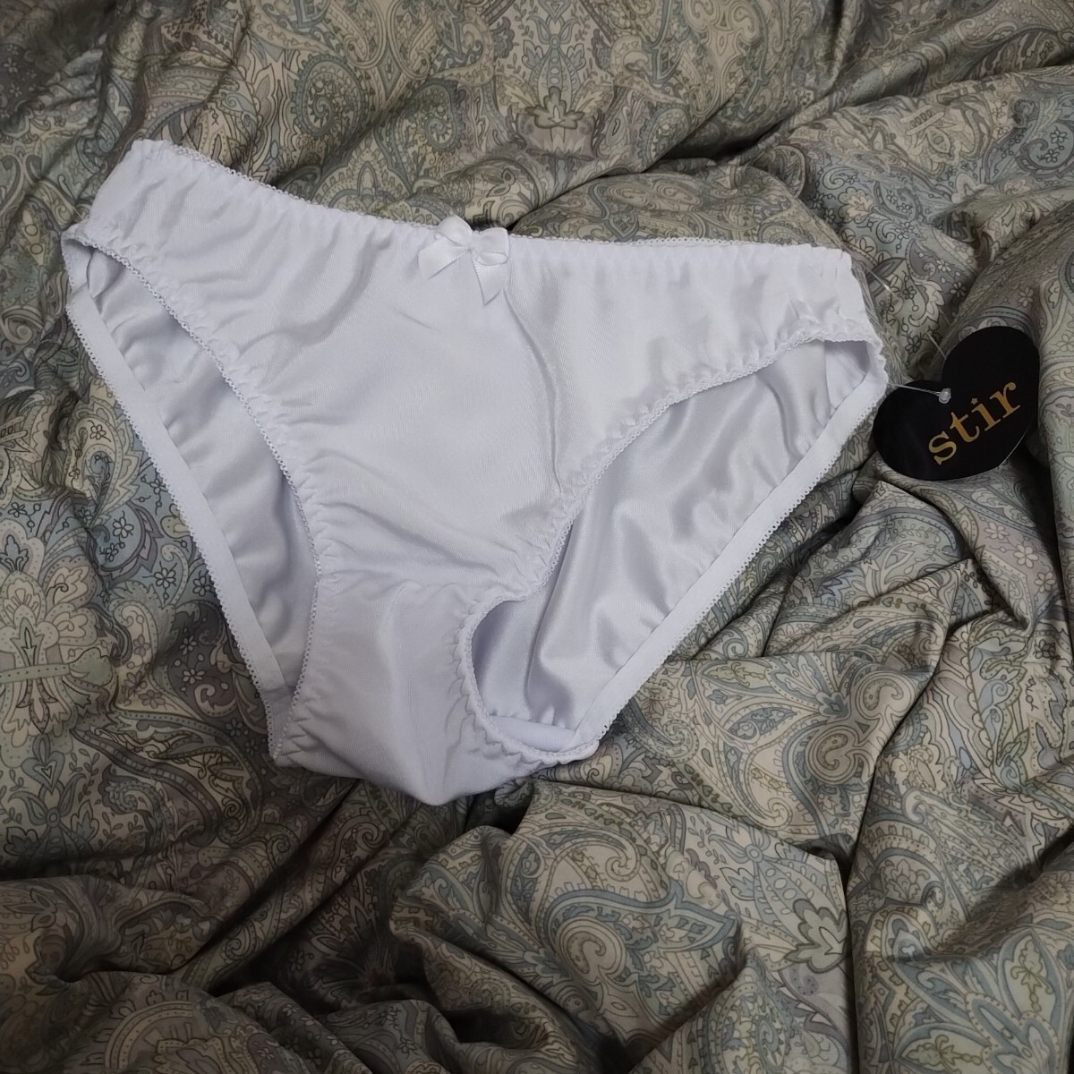 Yahoo!オークション - スティアstir白色ホワイトリボン付きショーツM