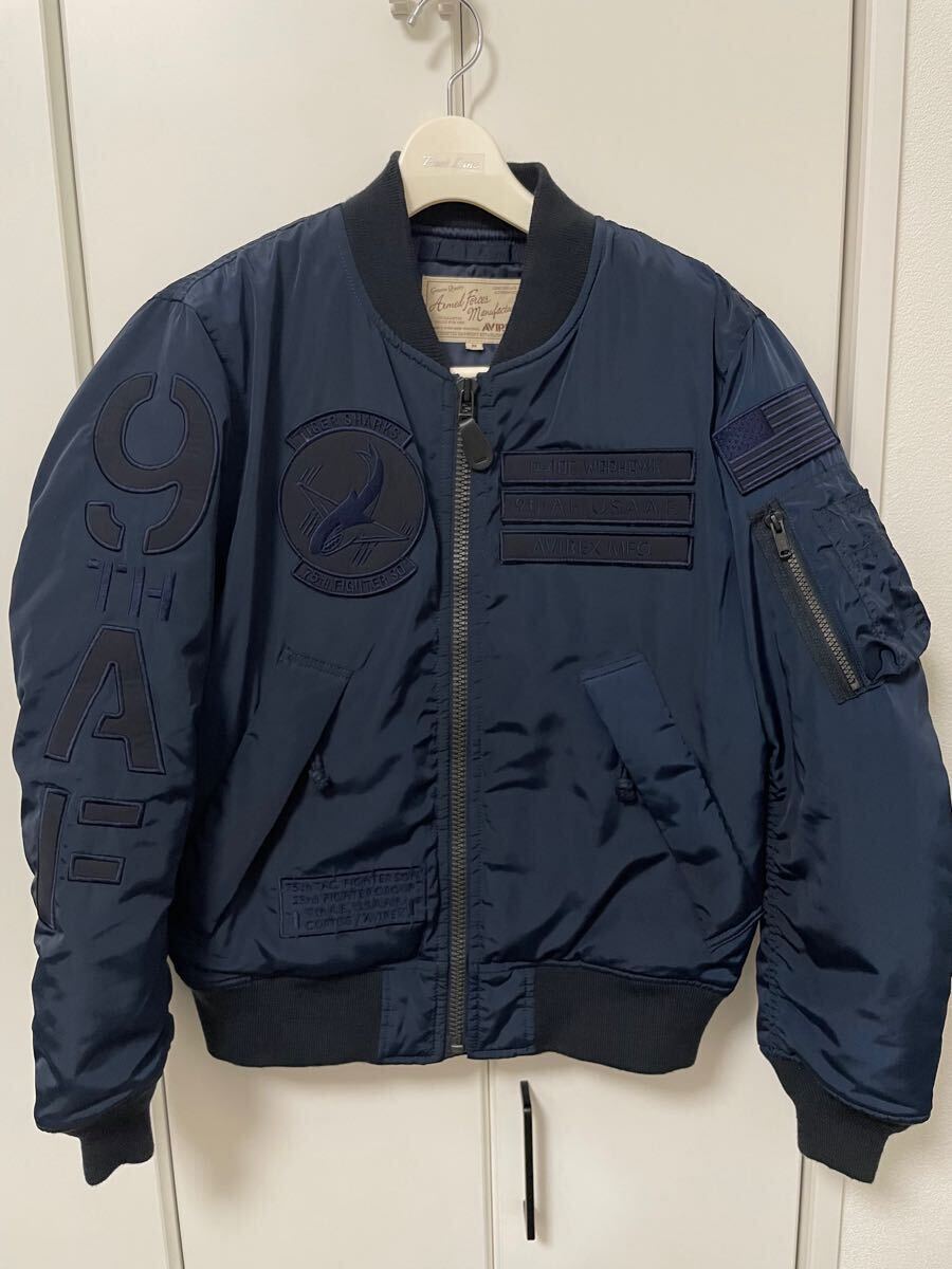 Yahoo!オークション - AVIREX Mサイズ フライトジャケット ブルゾン ワ...