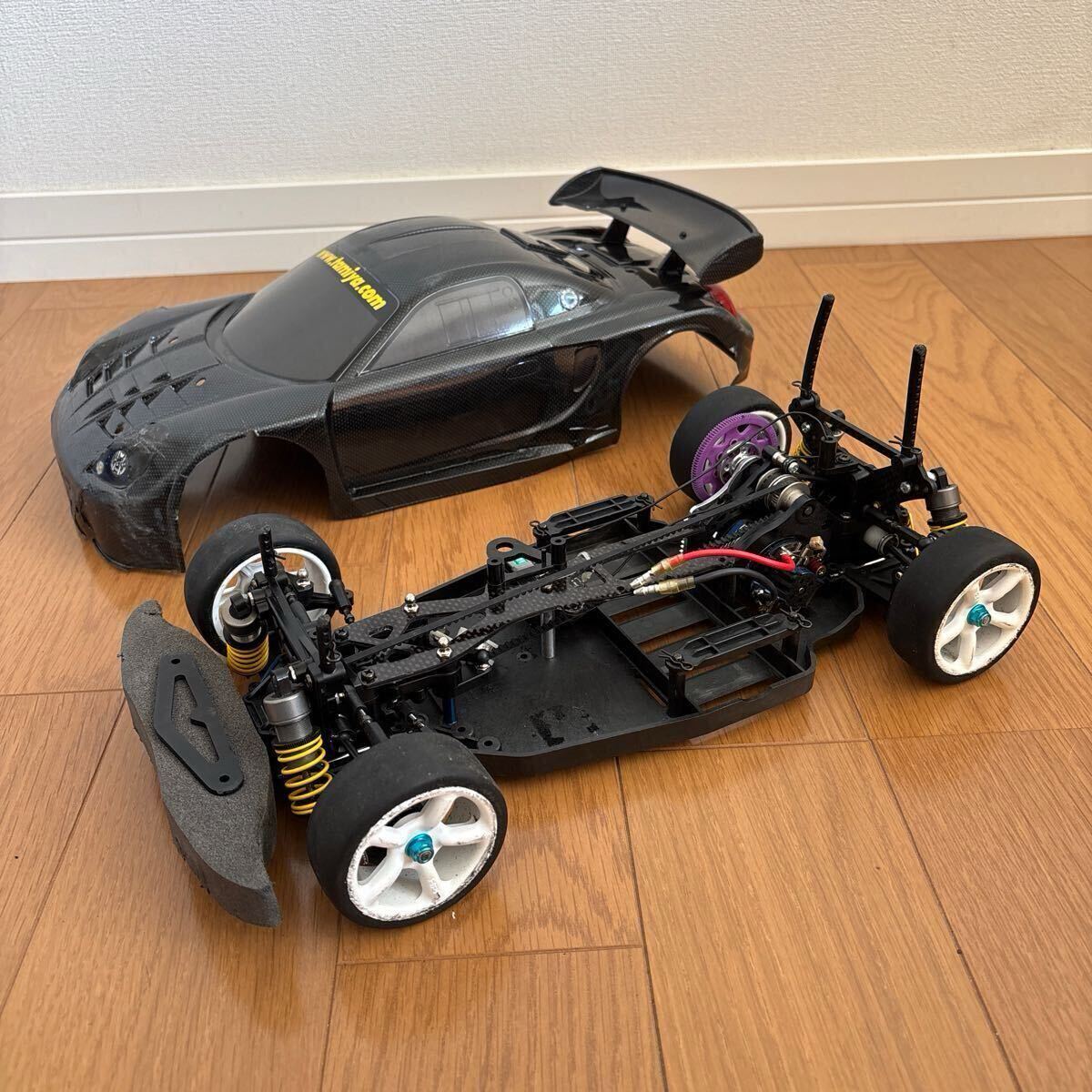 Yahoo!オークション - TAMIYA TA04 TRFダンパー モーター アルミモータ...