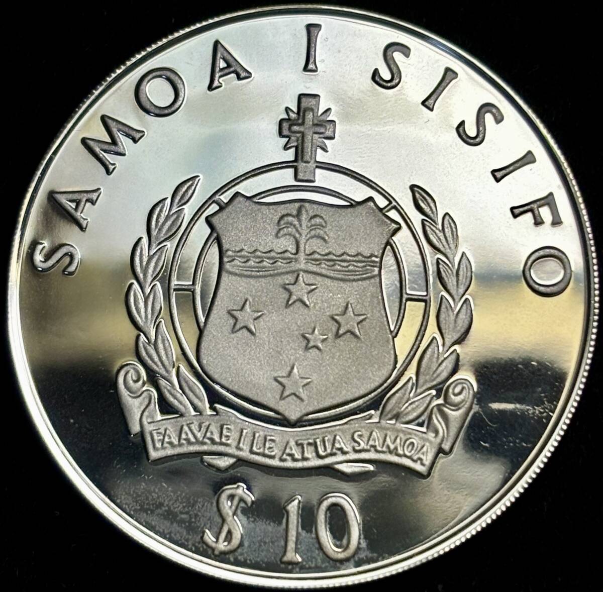 Yahoo!オークション - 【サモア大型銀貨】(1986年銘 30.8g 直径39mm プ...