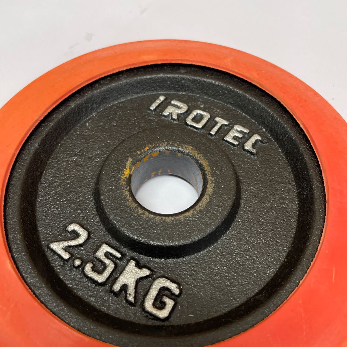 6 IROTEC アイロテック ダンベルプレート ラバー付2.5kg×4個 計10kg 鉄製 バーベル 筋トレ ウェイト トレーニング フィットネス(バーベル、ダンベル)｜売買された ...