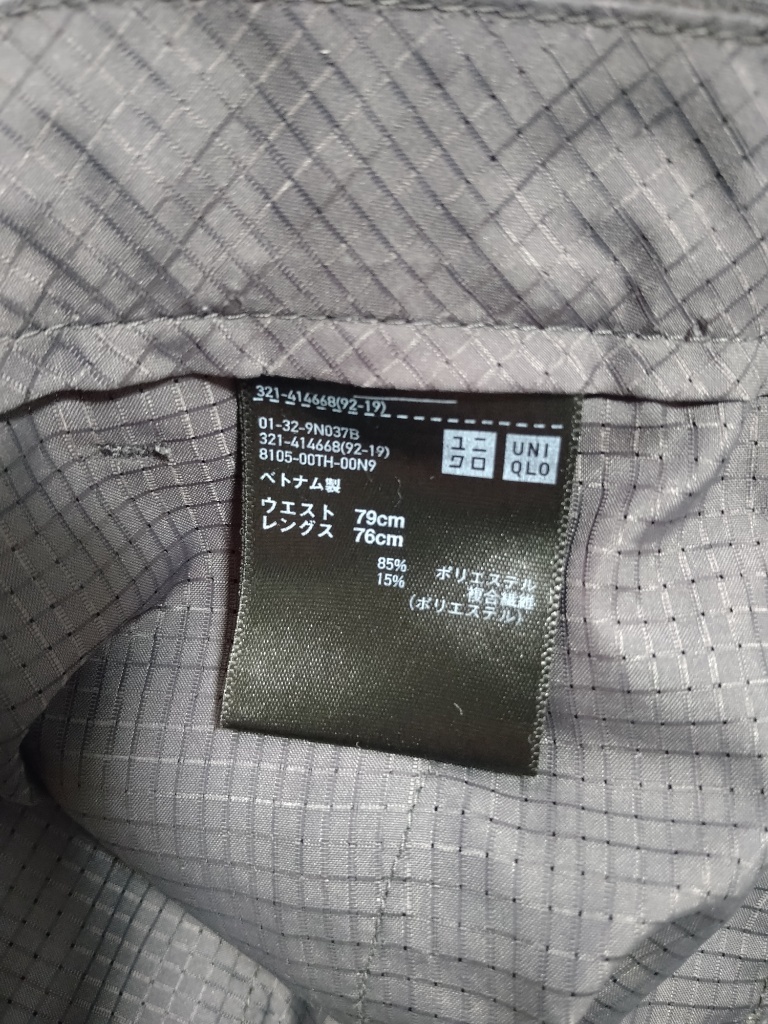 Yahoo!オークション - UNIQLO/ユニクロ パンツ(薄手) (W 79cm L 76cm...