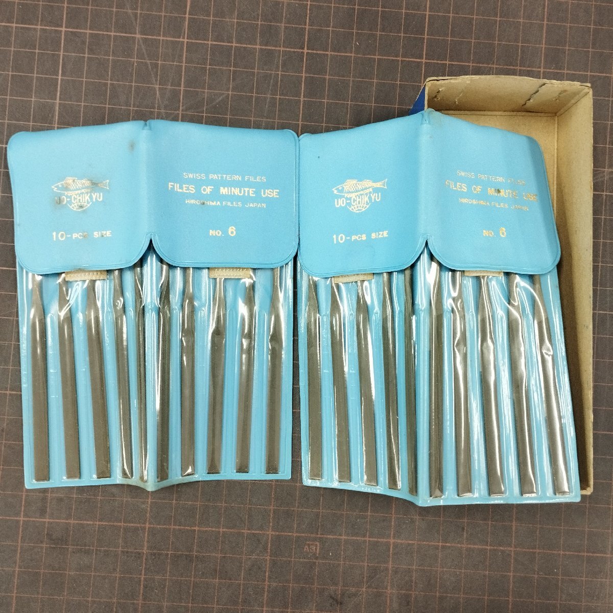Yahoo!オークション - 【ym406】魚地球印 精密ヤスリ NO.6 8 10 12本組...
