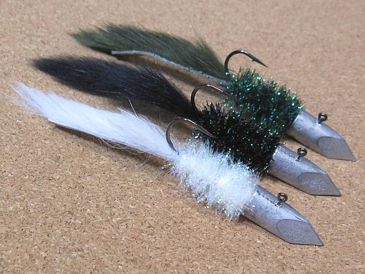 Yahoo!オークション - ルアー ゾンカー フェザージグ ジグヘッド 10g 3...