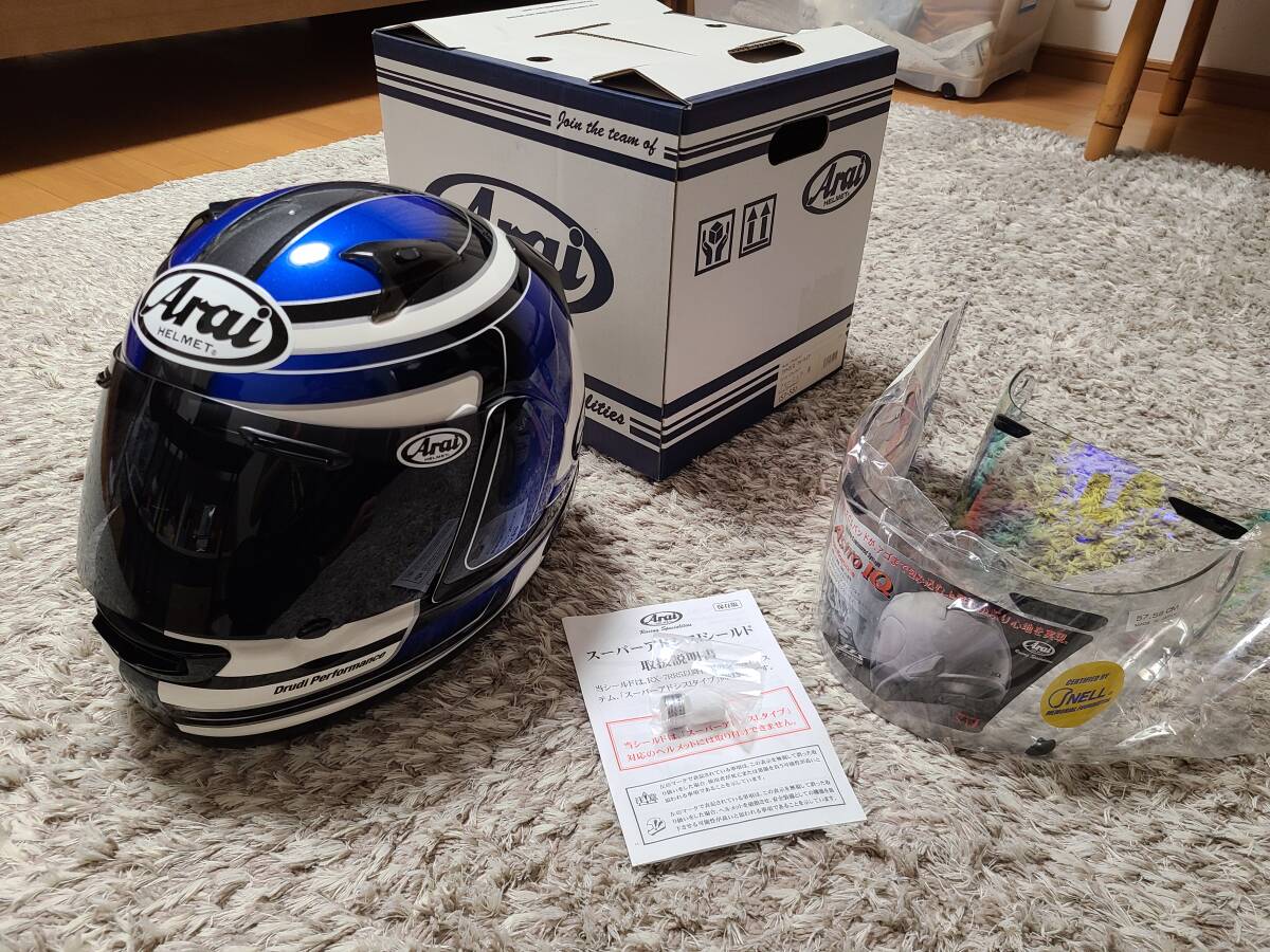 Yahoo!オークション - Arai Astro IQ フォーミュラ 青 （57-58cm）57...