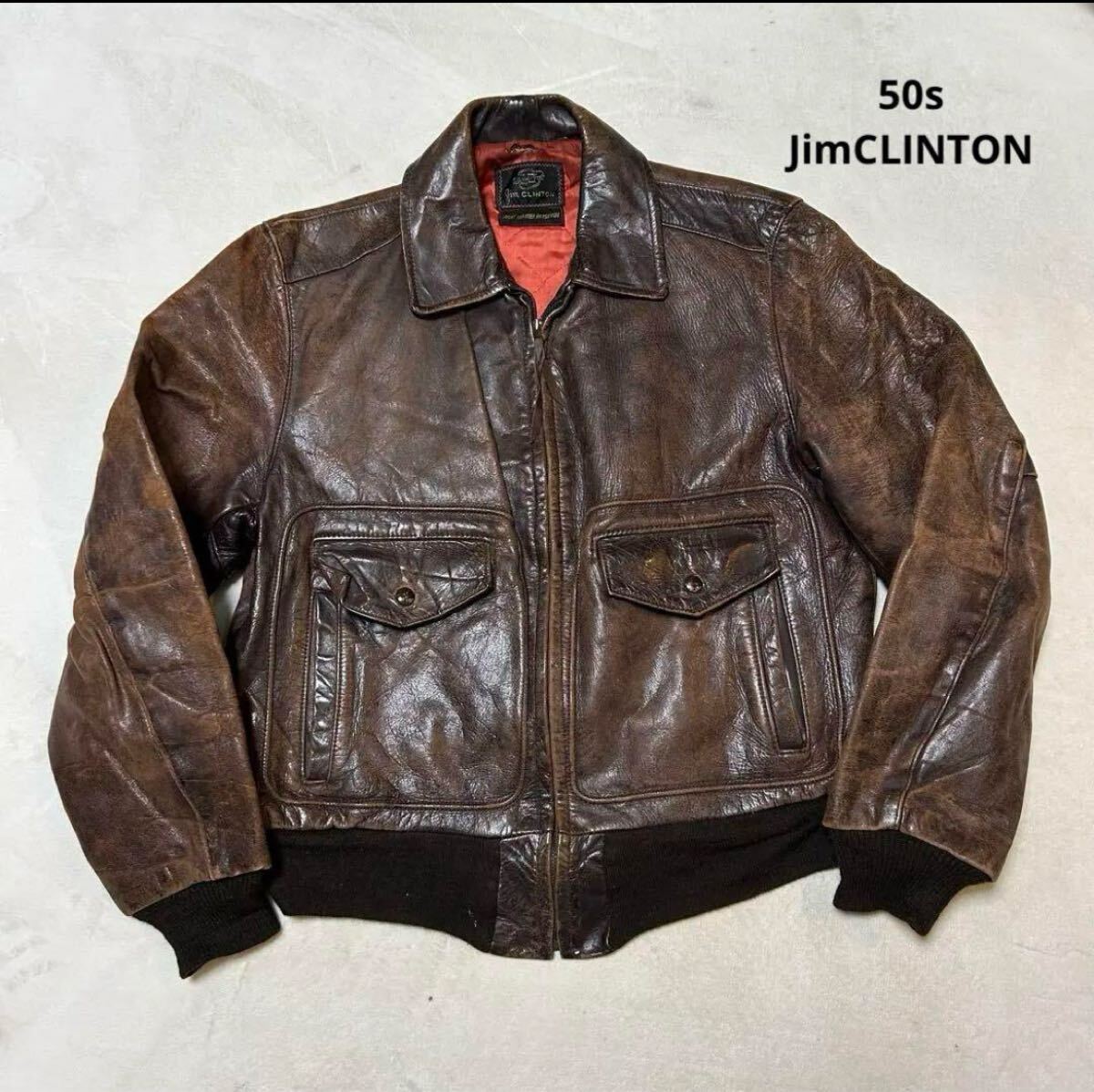 70s Vintage フランス製 シープスキン ライダースジャケット M 70s Vintage フランス製 シープスキン ライダースジャケット M