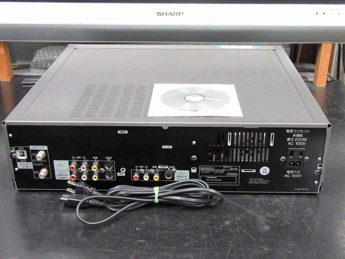 Yahoo!オークション - SONY 高画質Hi8/VHS・WV-H6整備済動作美品 i113...
