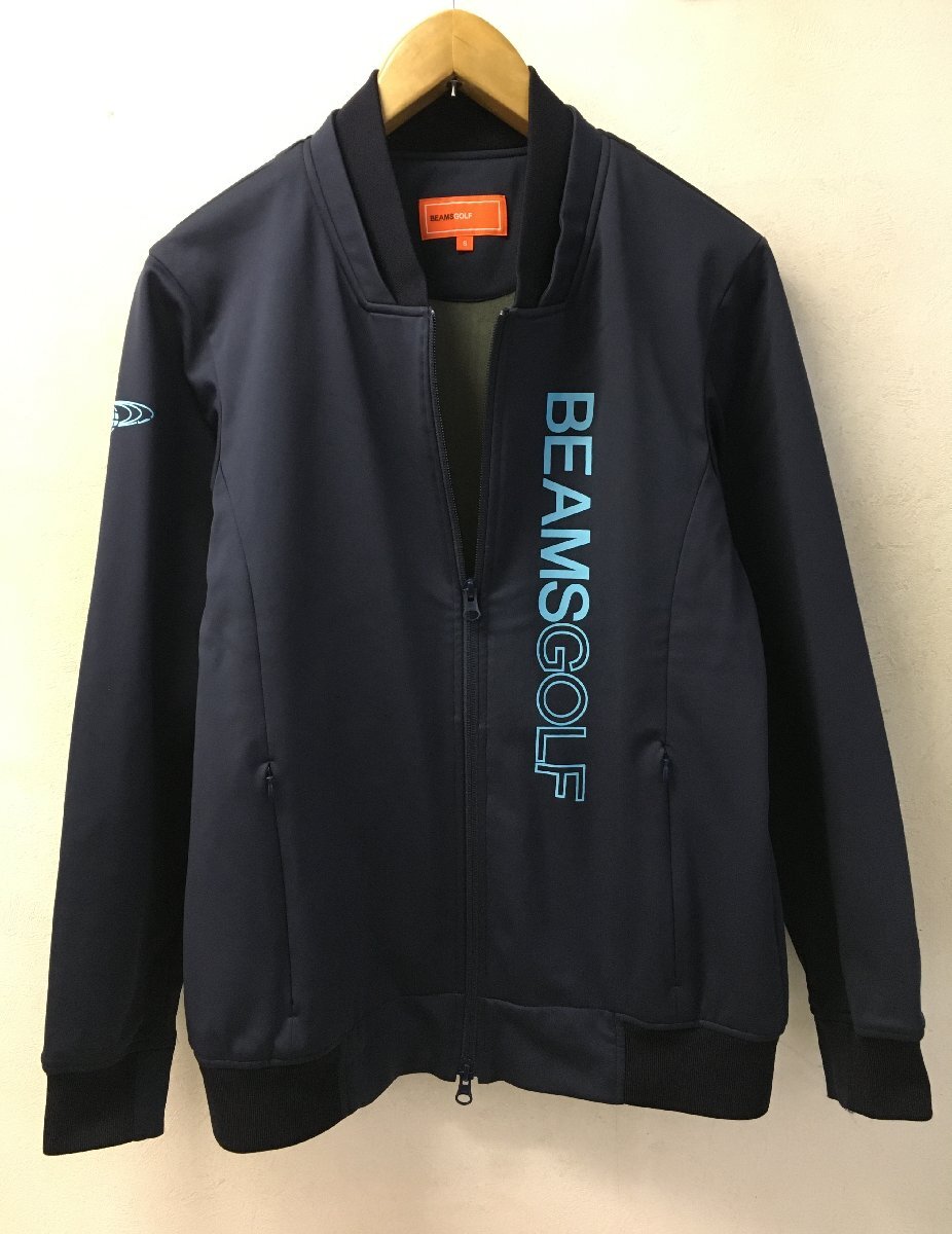 BEAMS GOLF ビームスゴルフ 22AW BEAMS GOLF ORANGE LABEL 機能生地 ボンディング フルジップ ブルゾン サイズS 定価35200円(ジャンパー、ジャケット ...