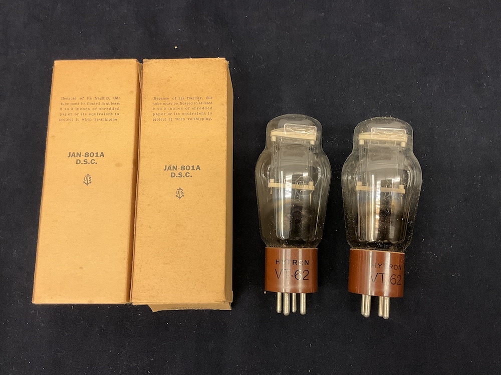 Yahoo!オークション - 中古 真空管 (4) HYTRON 801A VT-62 2本セット ...
