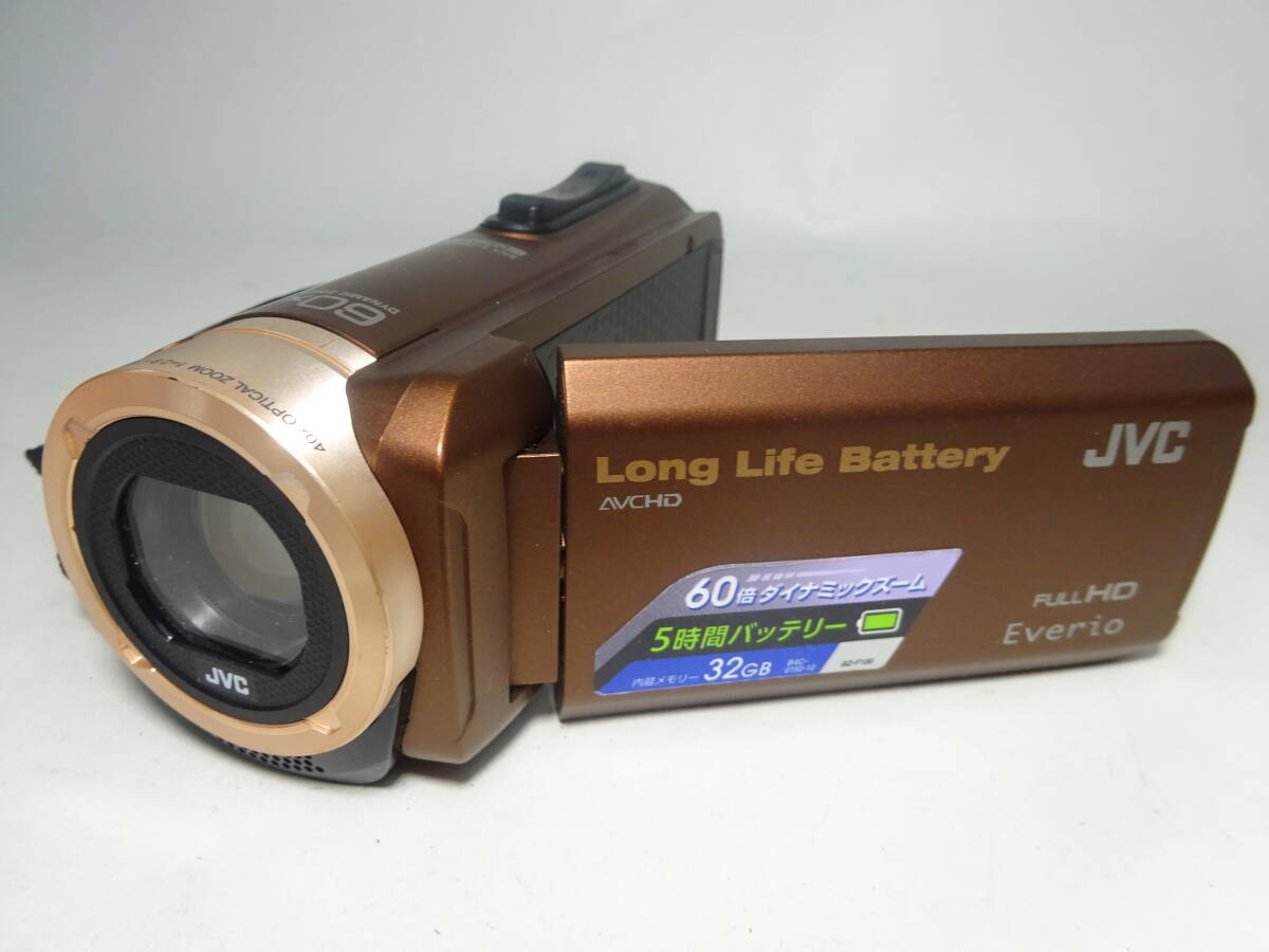 Yahoo!オークション - 京都6 JVC GZ-F100-T 60x DYNAMIC ZOOM FULLHD E...