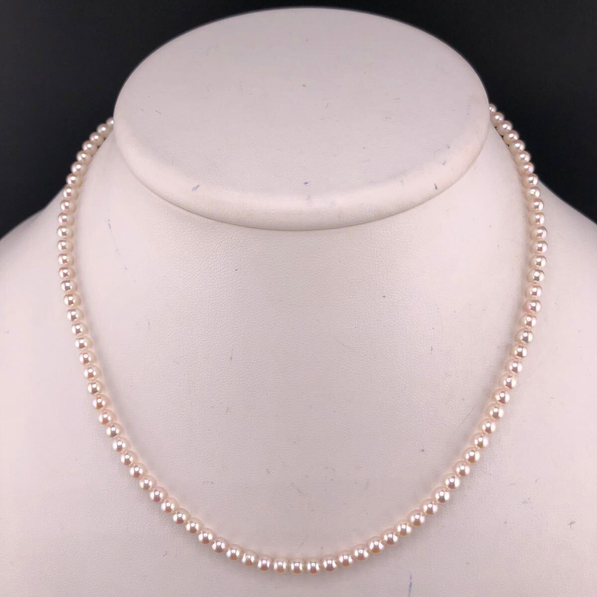 Yahoo!オークション - E11-5149 ベビーパールネックレス 3.5mm~4.0mm 4...