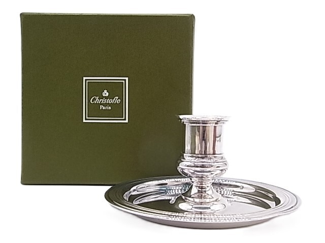 Yahoo!オークション - e12588 Christofle Paris クリストフル キャンド...