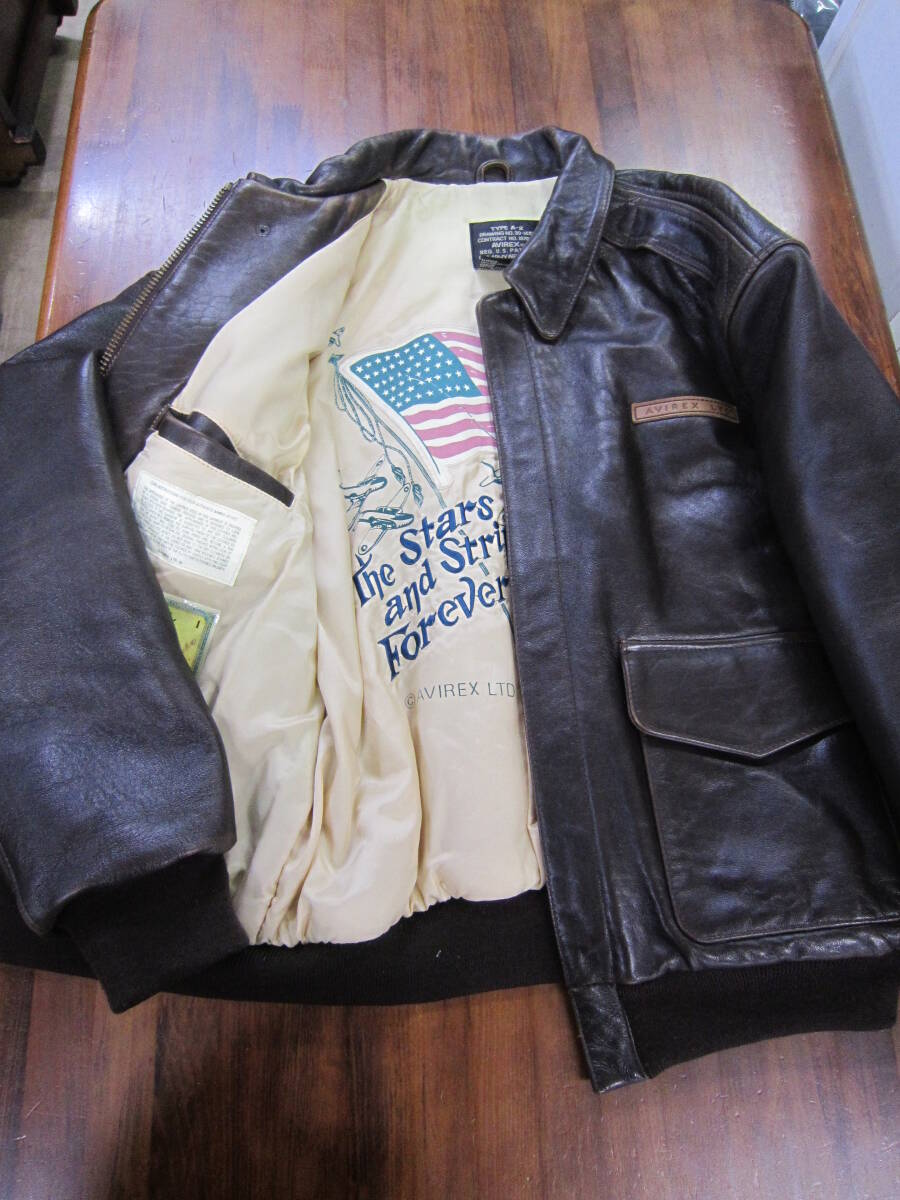 Yahoo!オークション - AVIREX TYPE A-2 Mサイズ レザージャケット