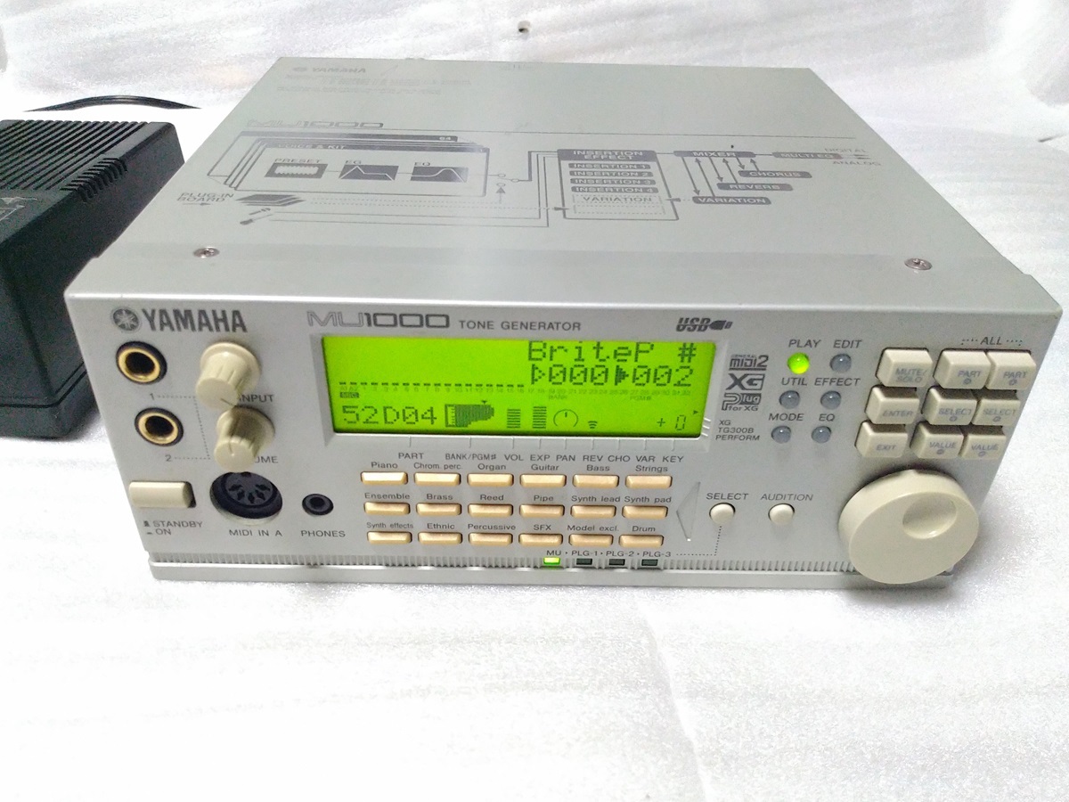 YAMAHA MU1000 EX ACアダプター付き 検：MU2000 MU128 MU100 PLG(音源モジュール)｜売買されたオークション情報、yahooの商品情報をアーカイブ公開 ...
