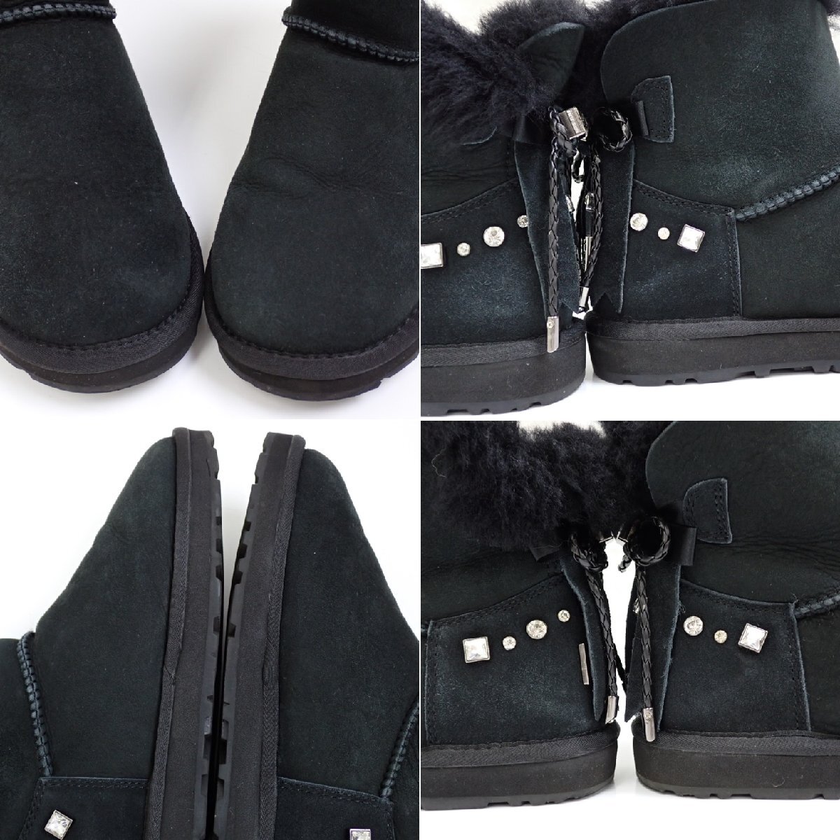 Yahoo!オークション - UGG/アグ ショートムートンブーツ US6/レディー...