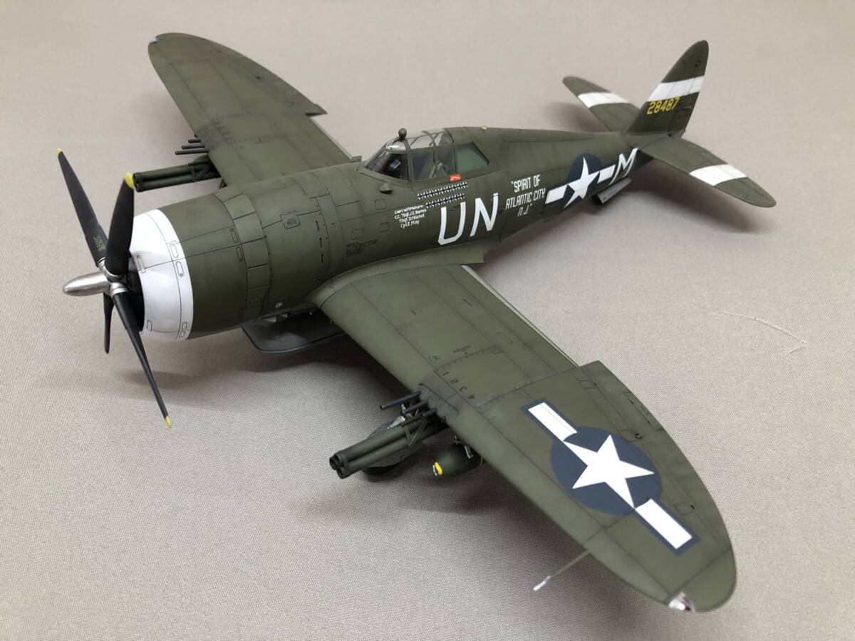 Yahoo!オークション - 1/48 アメリカ海軍 リパブリック P-47D サンダー...