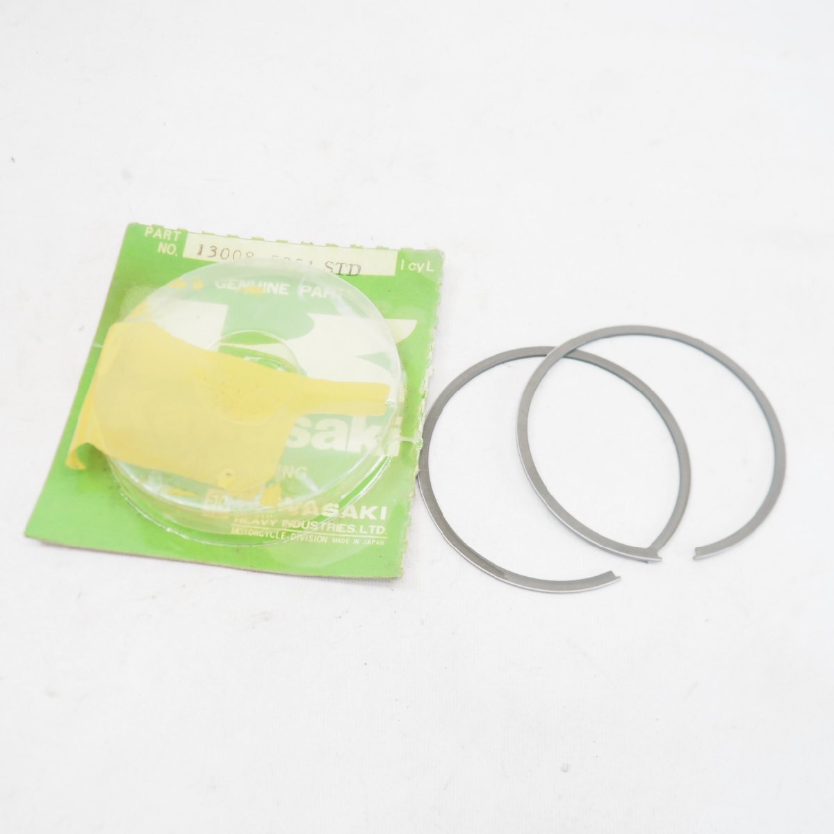 Yahoo!オークション - 未使用KX125 純正ピストンリング STD 13008-5051...