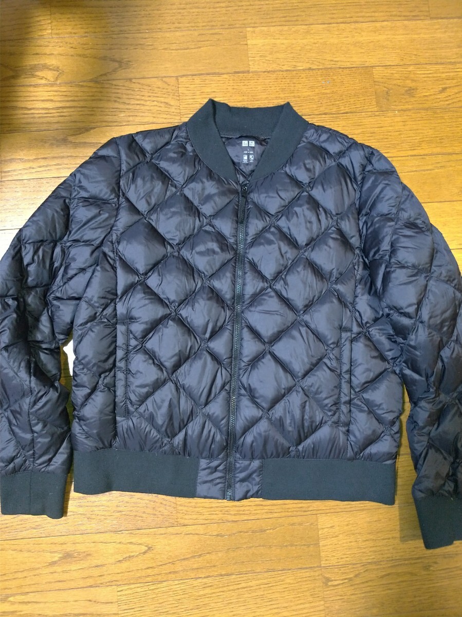 Yahoo!オークション - ユニクロ UNIQLO MA1 ライトダウン ダウンジャケ...