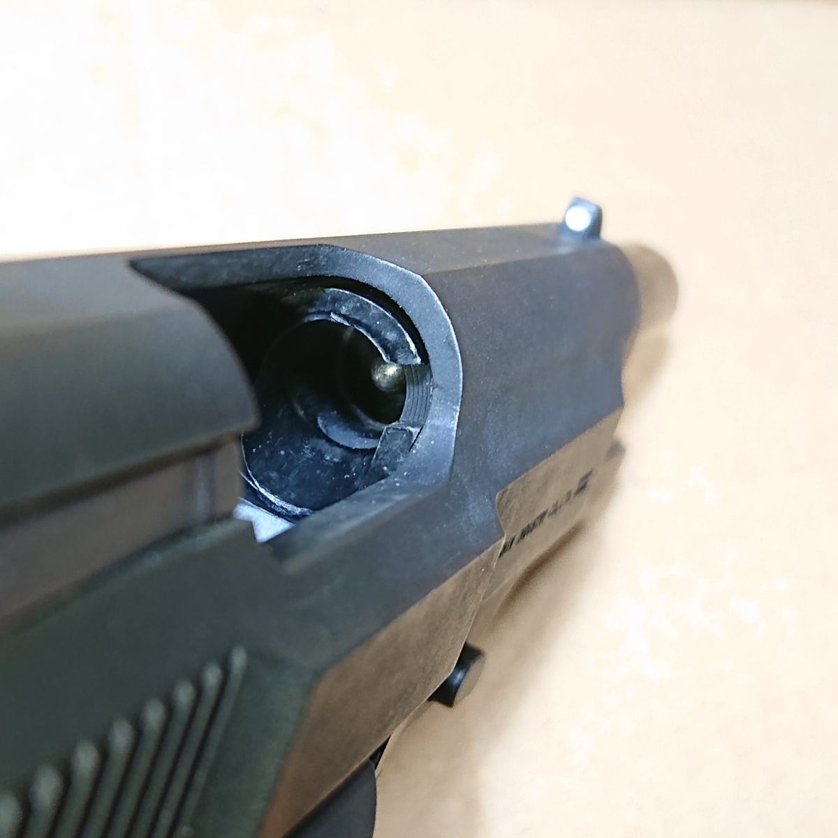 Yahoo!オークション - マルシン U.S.N.9mm M9 ドルフィン ブラック ヘ...