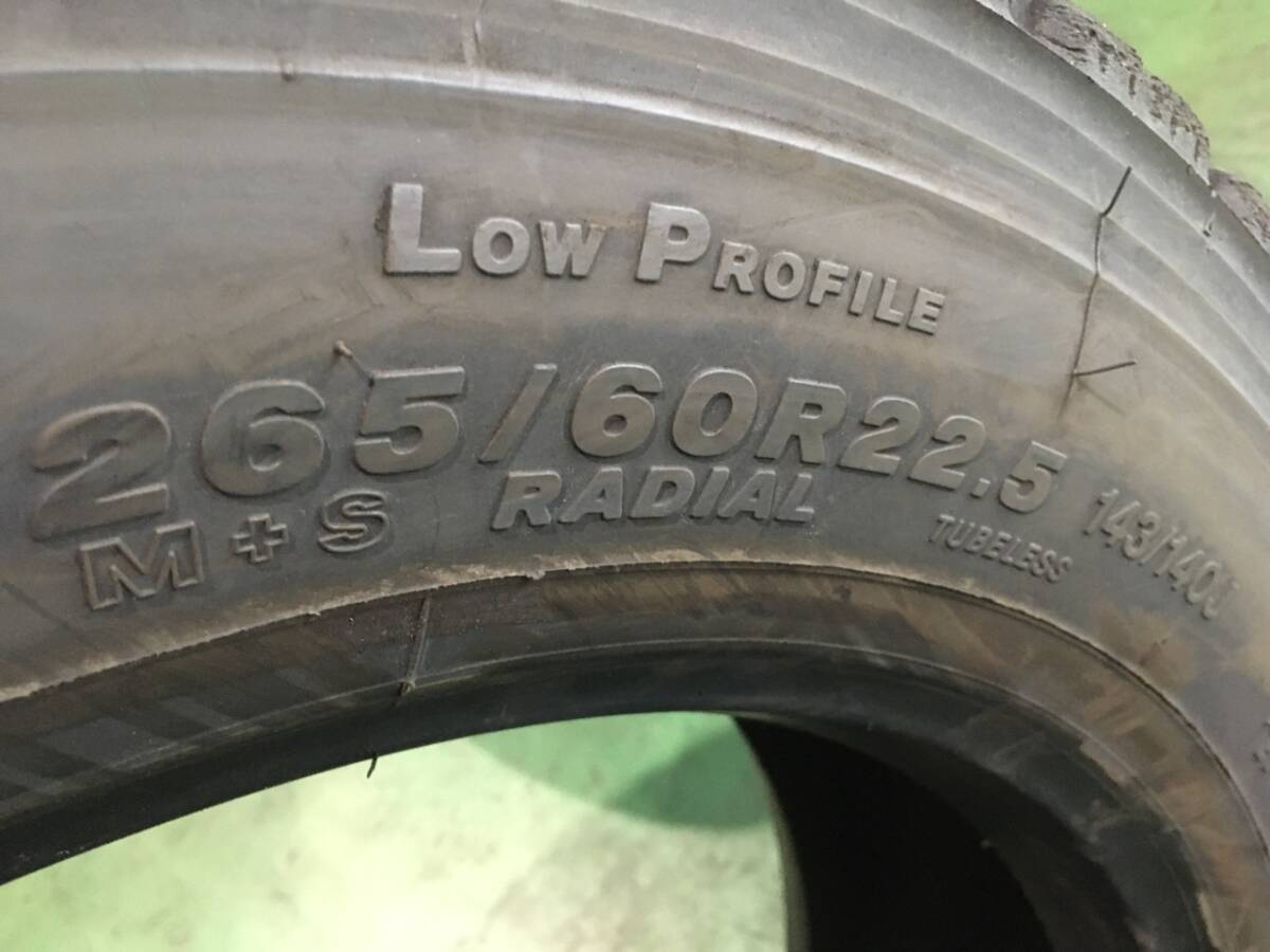 Yahoo!オークション - s862-4-10 265/60R22.5 BS W910 中古2本 2020年...