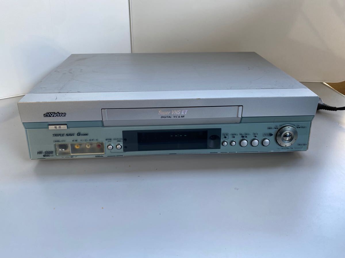 Yahoo!オークション - ジャンク VICTOR HR-S500 SVHSビデオデッキ VHS...