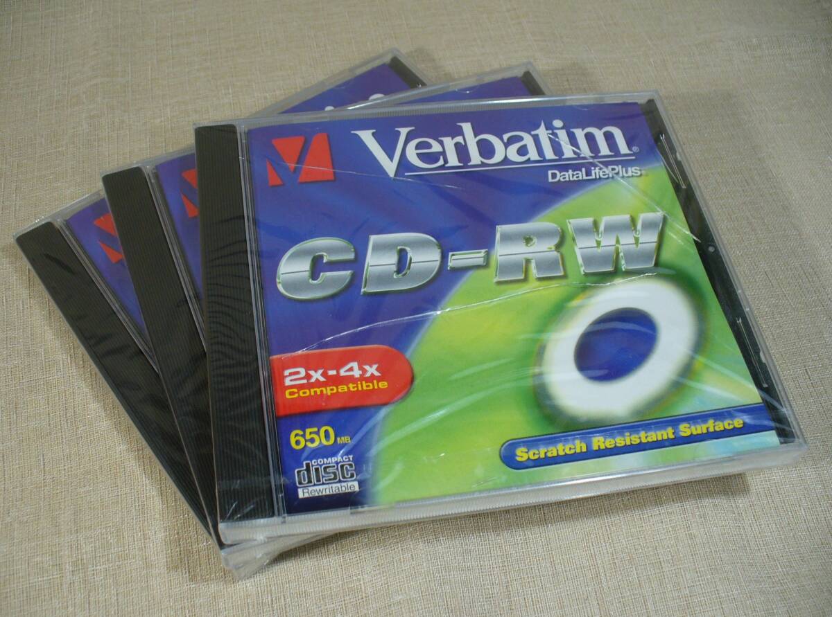 Yahoo!オークション - Verbatim CD-RW Rewritable 650MB/書き換え型-RW...