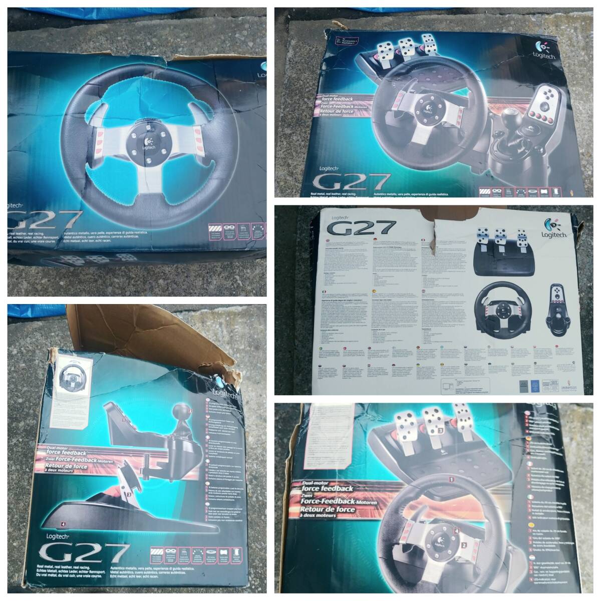 Yahoo!オークション - logitech ロジテック G27 レーシングホイール PS...