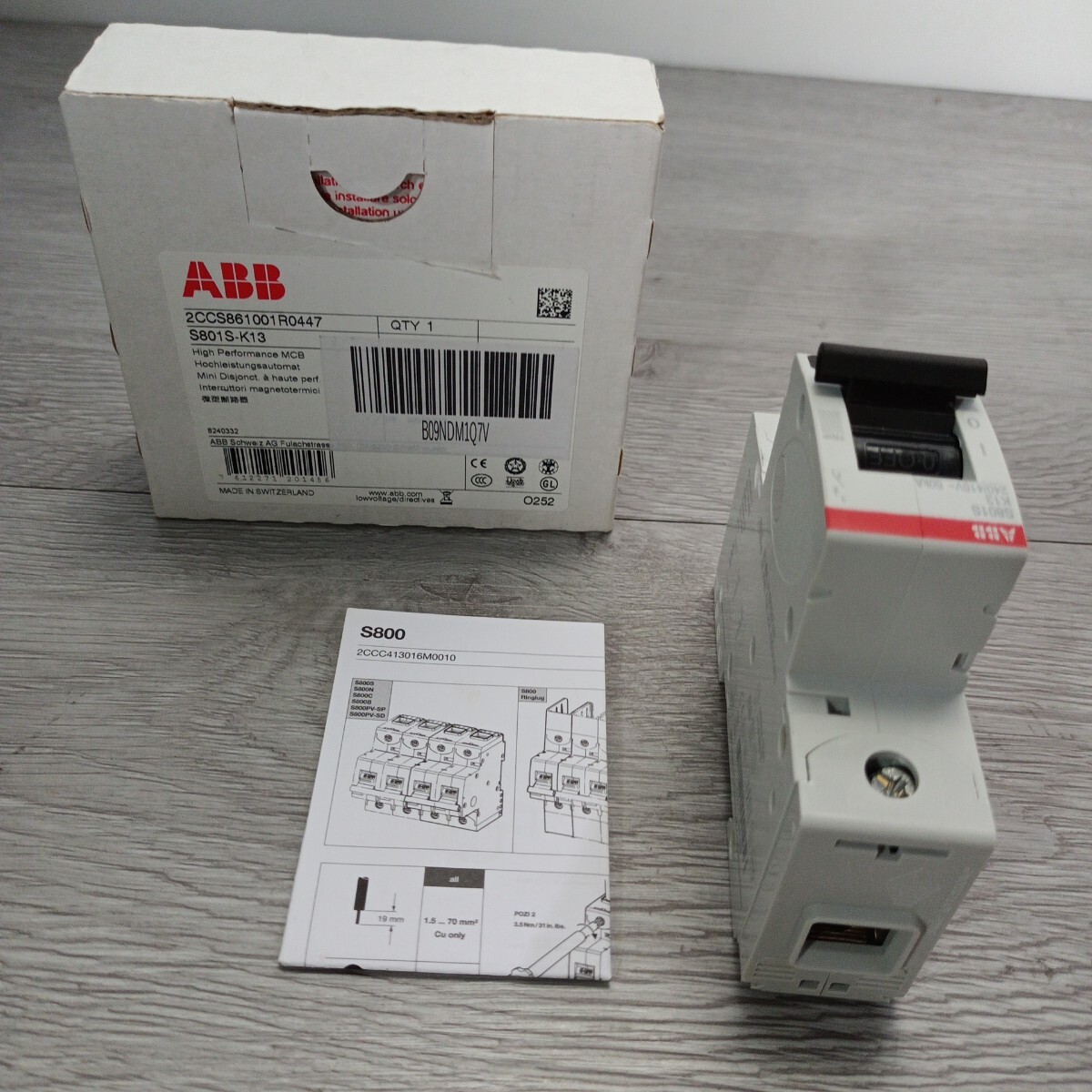 y110708fk ABB ミニチュアサーキットブレーカー S801-K13｜Yahoo!フリマ（旧PayPayフリマ）