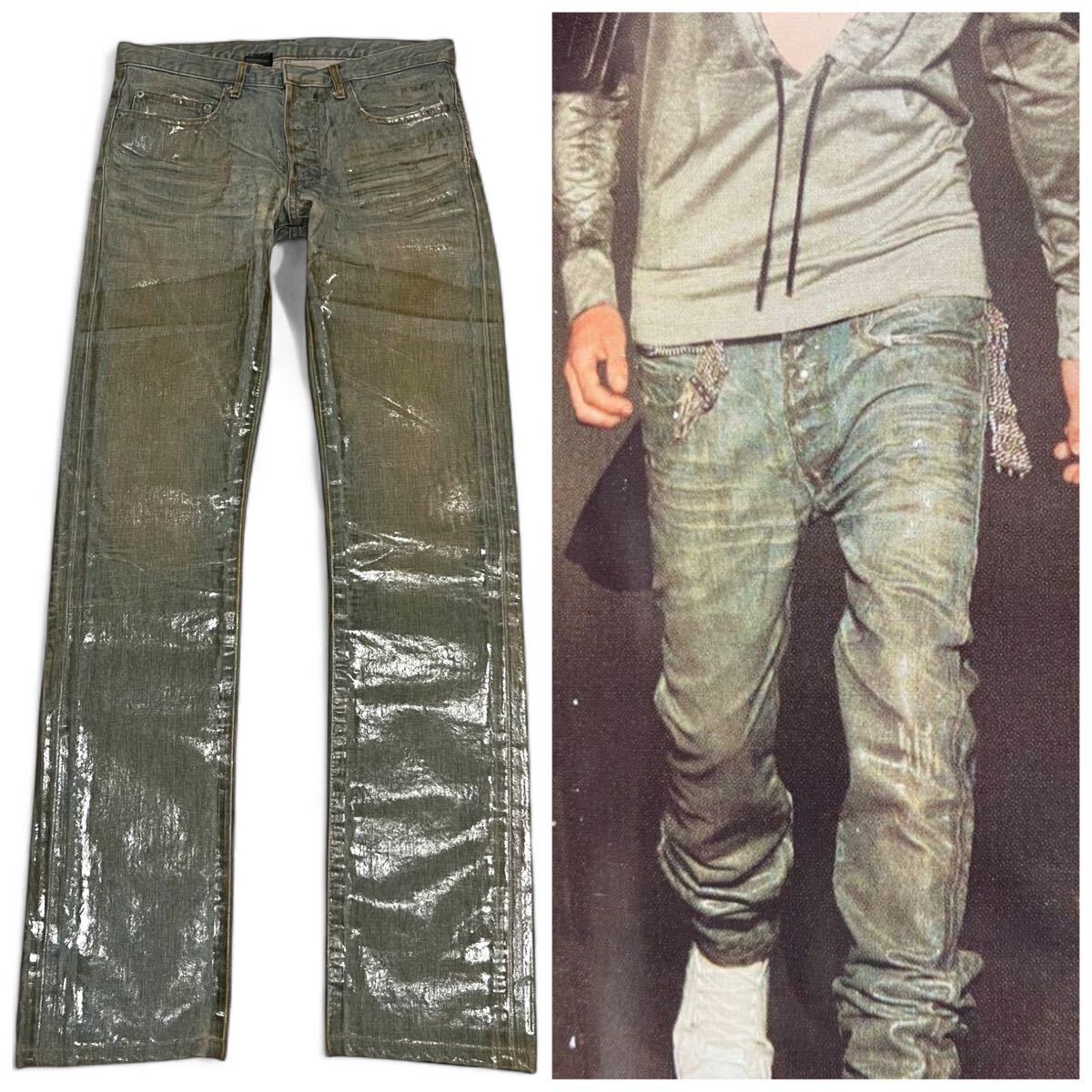 Dior homme 04ss デニムパンツ サイズ29 エディ期 ラスター加工 Dior homme 04ss デニムパンツ サイズ29 エディ期 ラスター加工