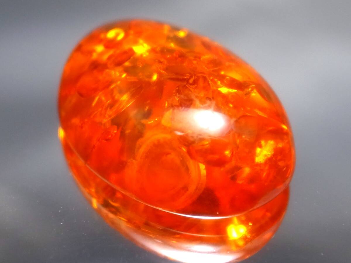 Yahoo!オークション - 9.68ct c 新品・天然アンバー（琥珀）グリッター...