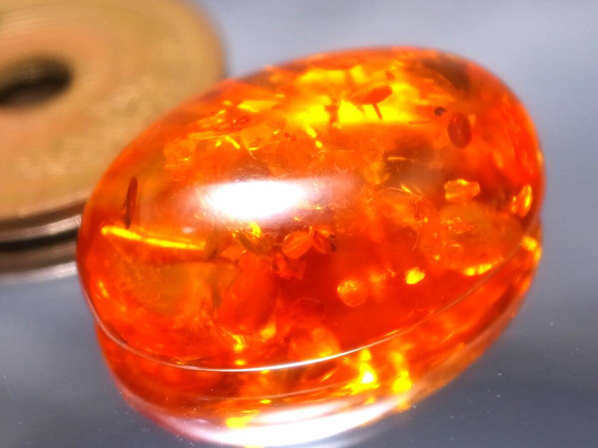 Yahoo!オークション - 9.68ct c 新品・天然アンバー（琥珀）グリッター...