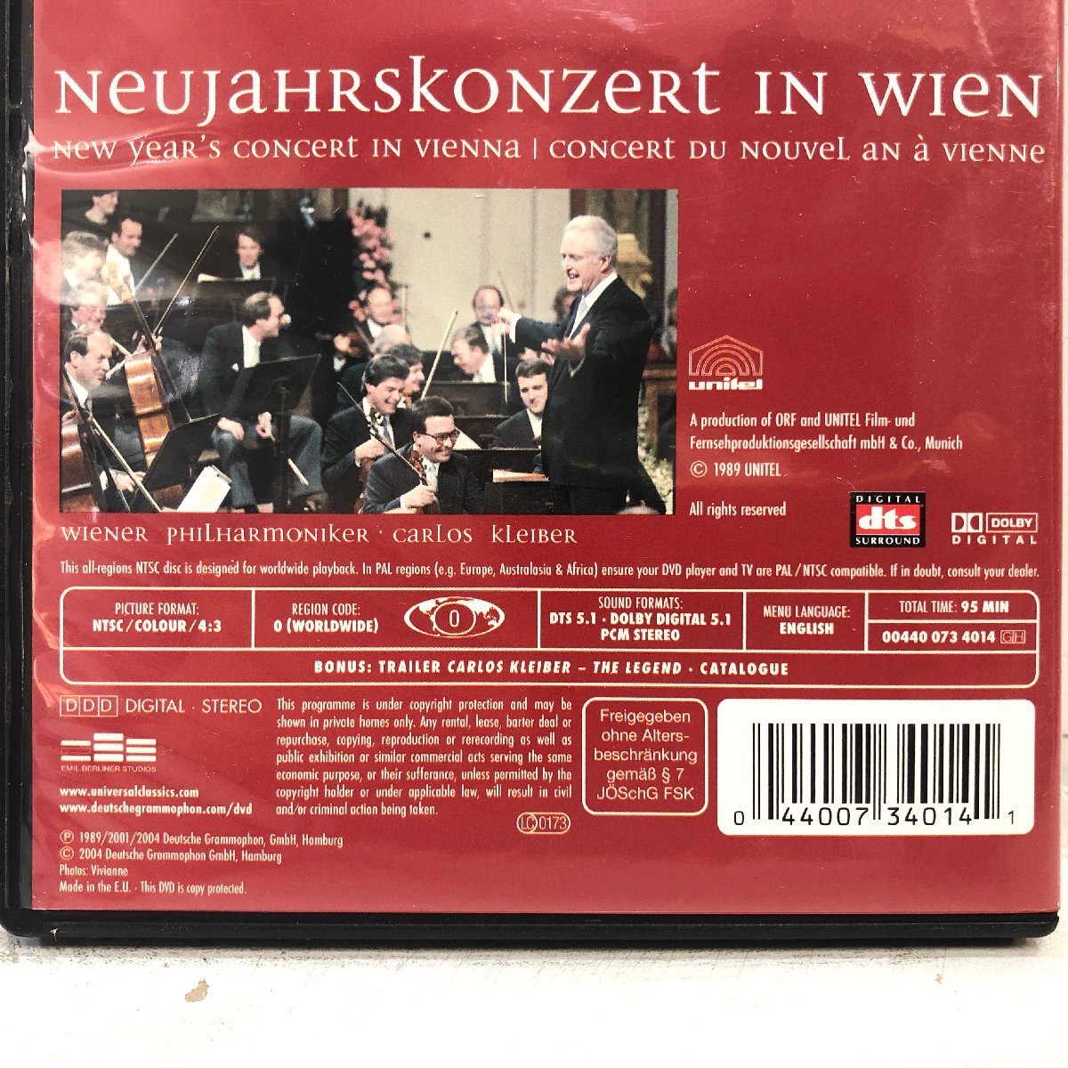 Yahoo!オークション - 【EU盤 DVD】CARLOS KLEIBER NEW YEAR'S CONCERT...