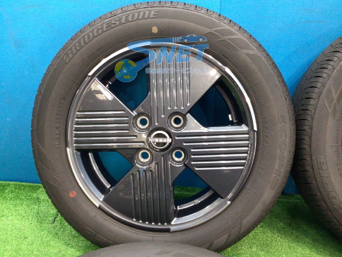 Yahoo!オークション - 日産 サクラ B6AW アルミホイール タイヤ 4本 14...