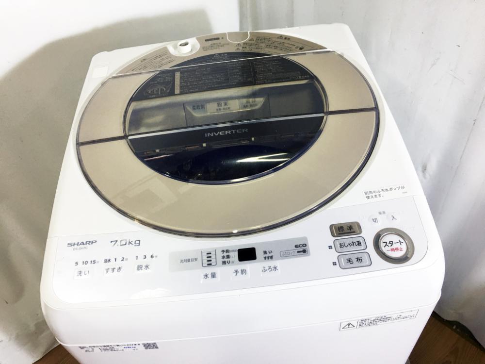 Yahoo!オークション - 送料無料 2019年製 極上超美品 中古 SHARP 7kg L...