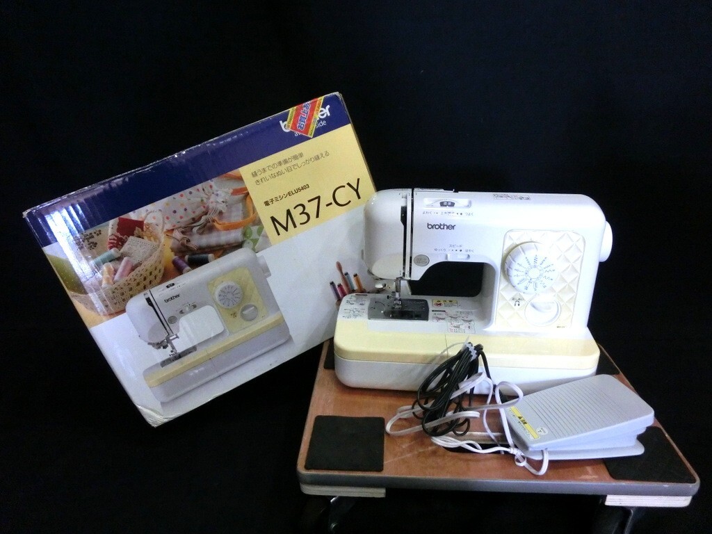 Yahoo!オークション - 1000円スタート ミシン BROTHER M37-CY ELU5403 ...