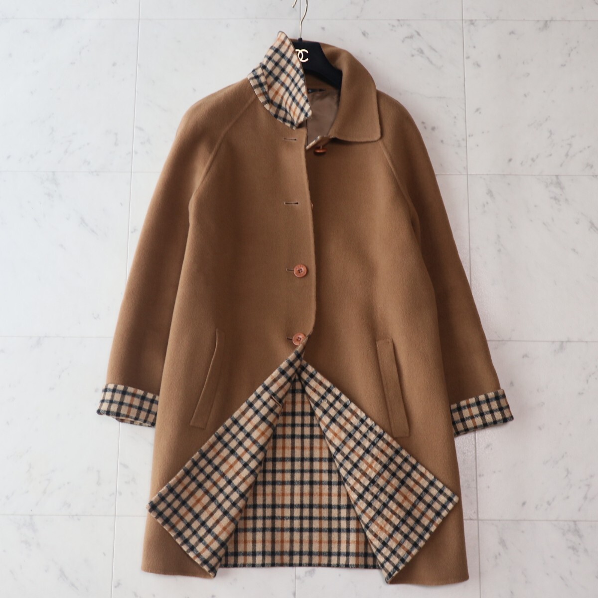 Yahoo!オークション - 極美品 DAKS ダックス ピュアウール100% ハウス...