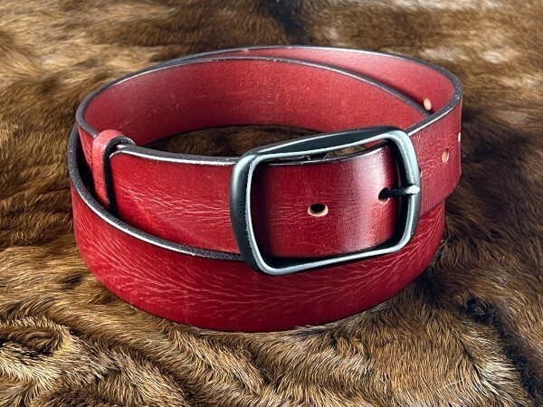 Yahoo!オークション - セレクト出品 DT-155A 本革 レッド タンニング ...