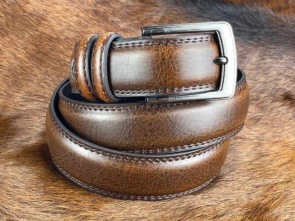 Yahoo!オークション - セレクト出品 DT-123C 本革 ダークブラウン ミド...