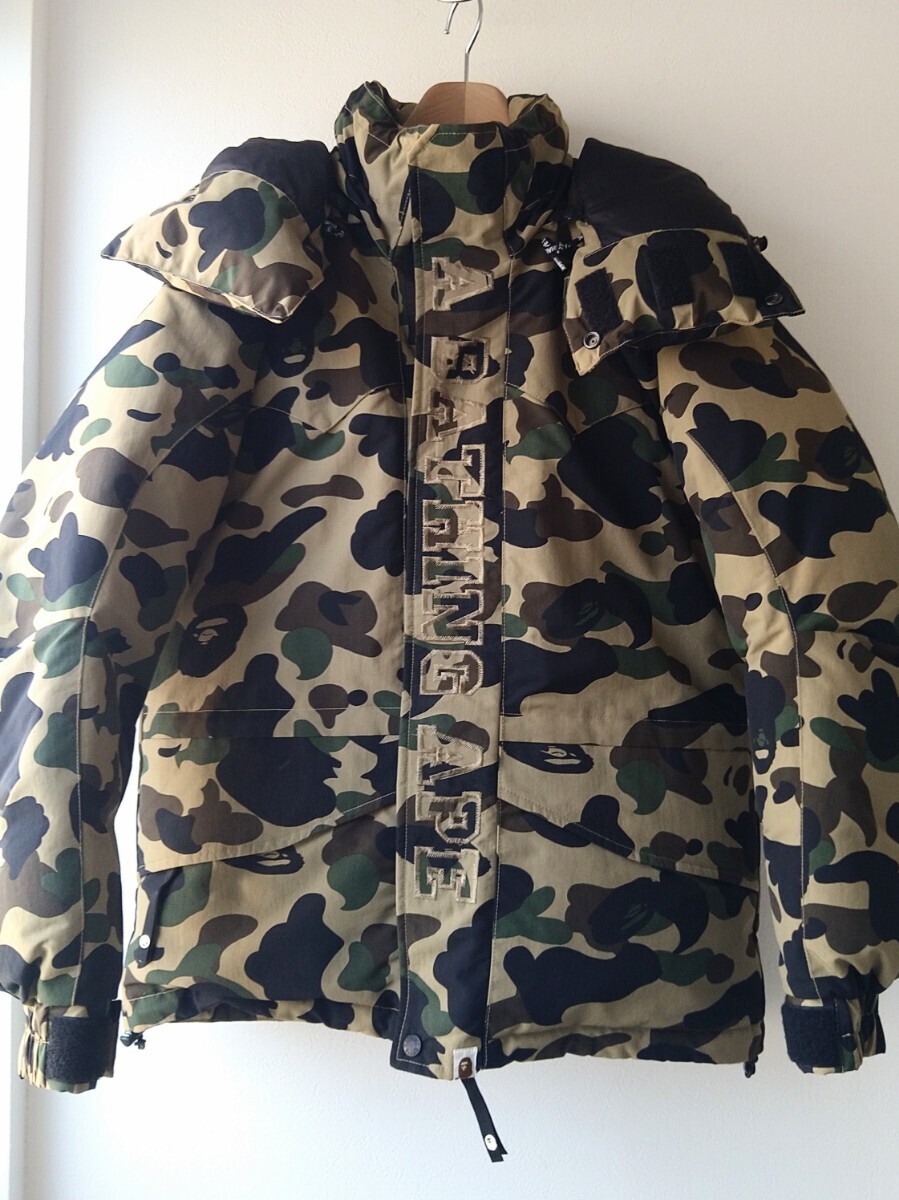 Yahoo!オークション - A BATHING APE スノボダウンジャケット sizeS 迷...