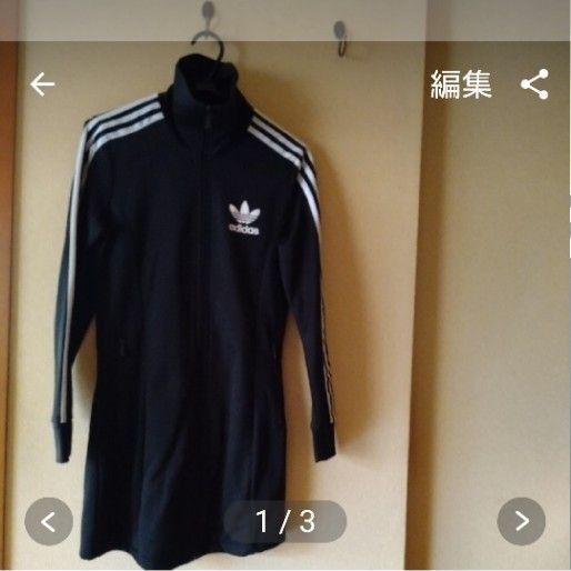 アディダス ジャージワンピース トラックジャケット ジャージ 黒 アディダス ジャージワンピース トラックジャケット ジャージ 黒