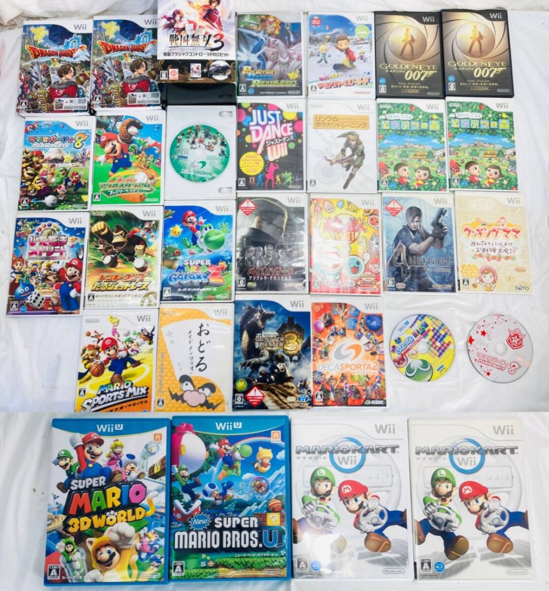 Yahoo!オークション - Wii WiiU ソフト 大量まとめ セット DQX マリオ...