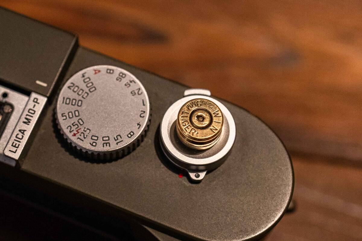 Yahoo!オークション - 006銅製 レリーズボタン ラバーリング付き Leica...