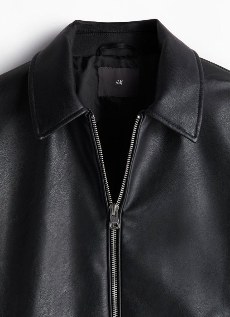 新品 H&M レザージャケット ライダースジャケット 短丈 M|Yahoo 新品 H&M レザージャケット ライダースジャケット 短丈 M|Yahoo