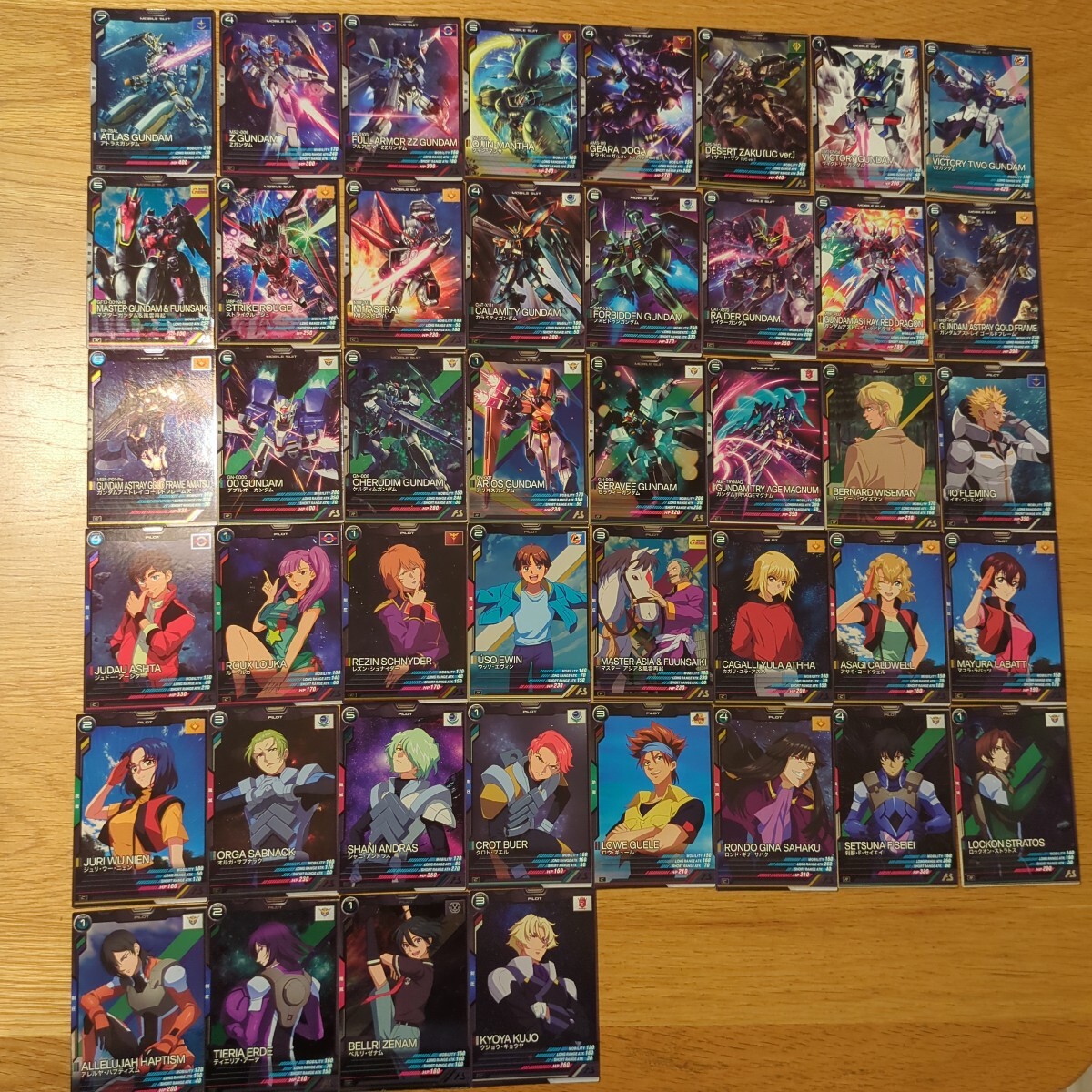 アーセナルベース カード UT04 まとめ売り コモン＆レアのみ C R 合計44枚 ガンダムSEED ガンダムOO ZZガンダム Vガンダム Gガンダム