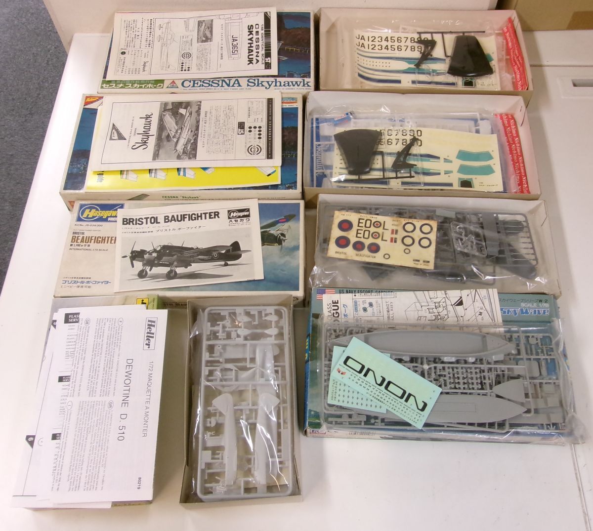 Yahoo!オークション - #s29【梱120】ニチモ 1/48 セスナ スカイホーク ...