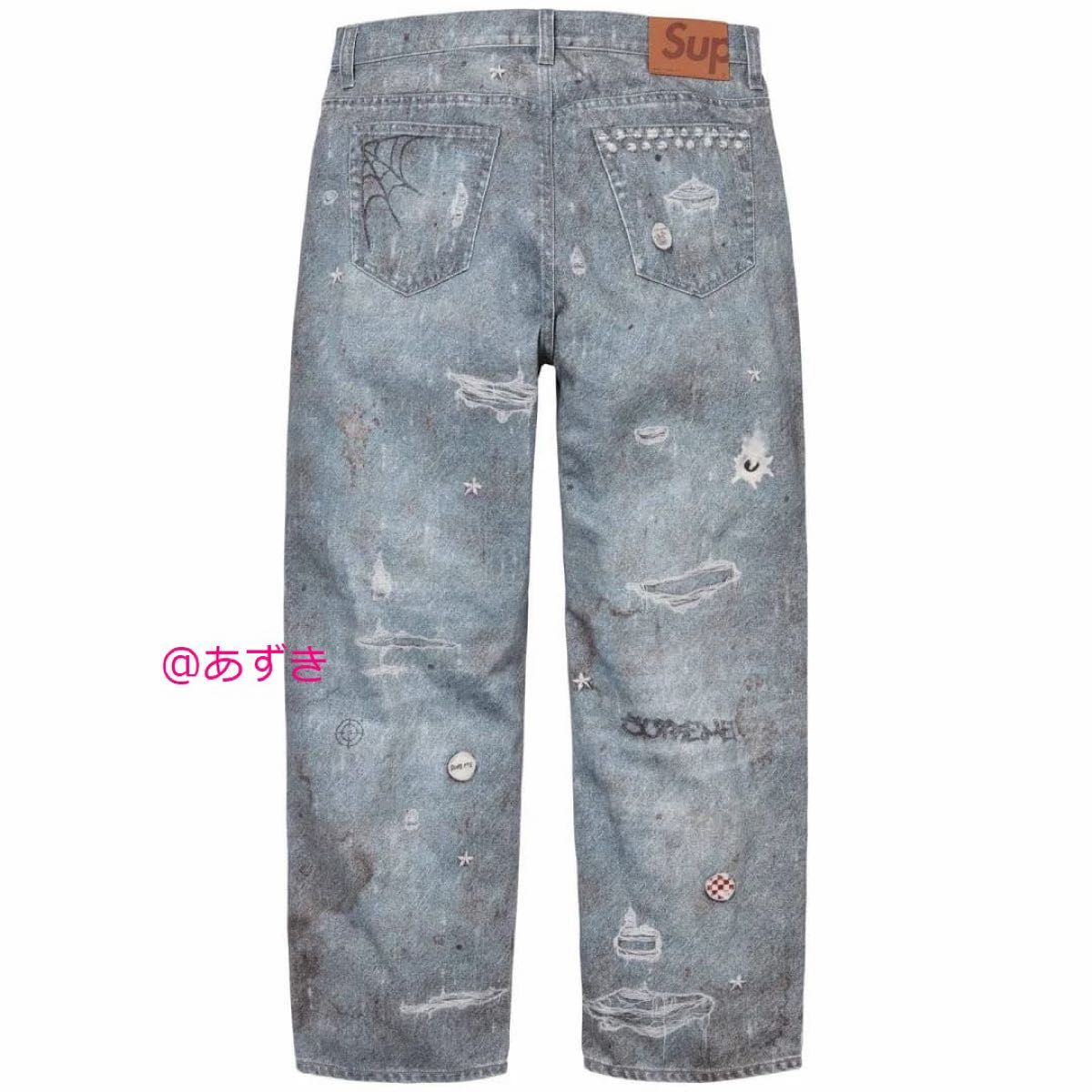 新品 34】Supreme HJR Trompe L'oeil Loose Fit Jean Loeil 新品 34】Supreme HJR Trompe L'oeil Loose Fit Jean Loeil