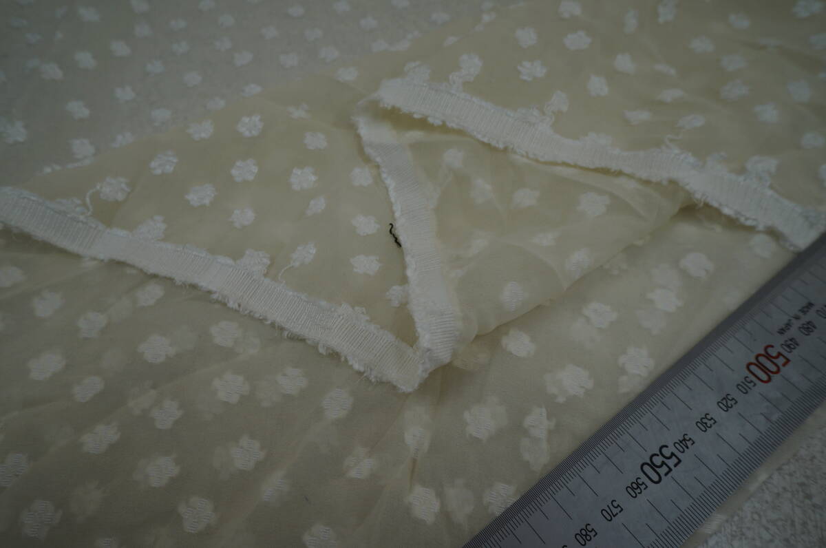 Yahoo!オークション - NO300-3.4 レーヨンポリ混フラワーカットジャガ...