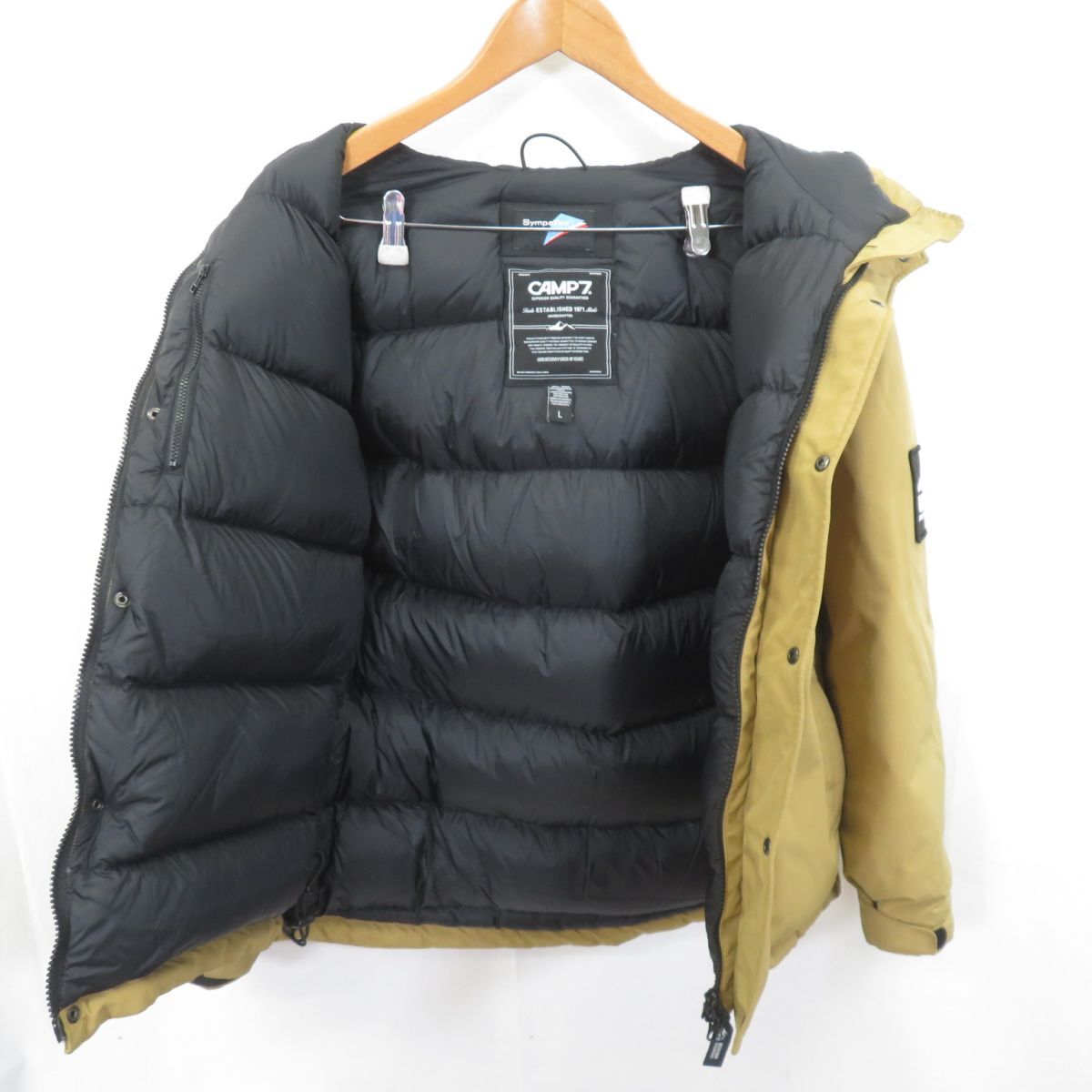 Yahoo!オークション - CAMP7 シンパテックスダウンジャケット sizeL/キ...