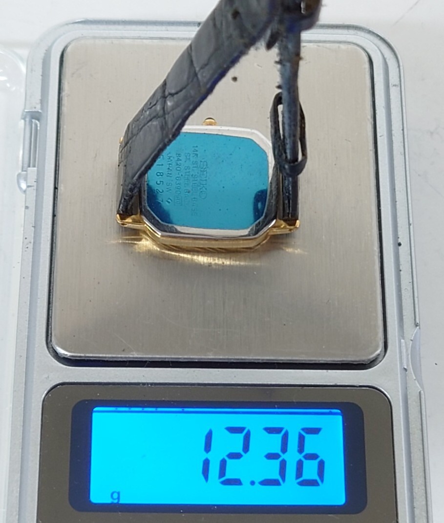 Yahoo!オークション - 【R1-698】本体 美品 SEIKO Dolce 8420-6390 14K...